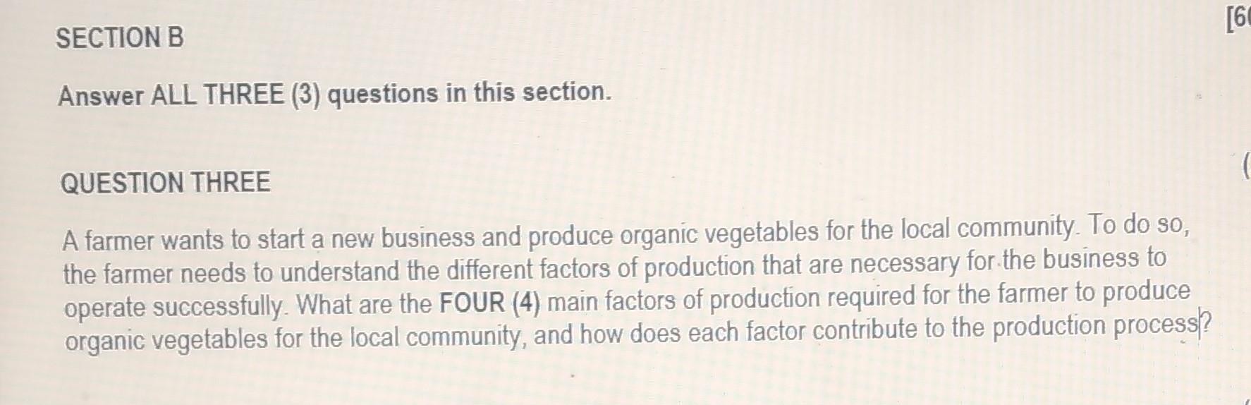 Solved SECTION B Answer ALL THREE (3) questions in this | Chegg.com