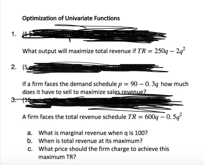 Solved Optimization of Univariate Functions What output will | Chegg.com