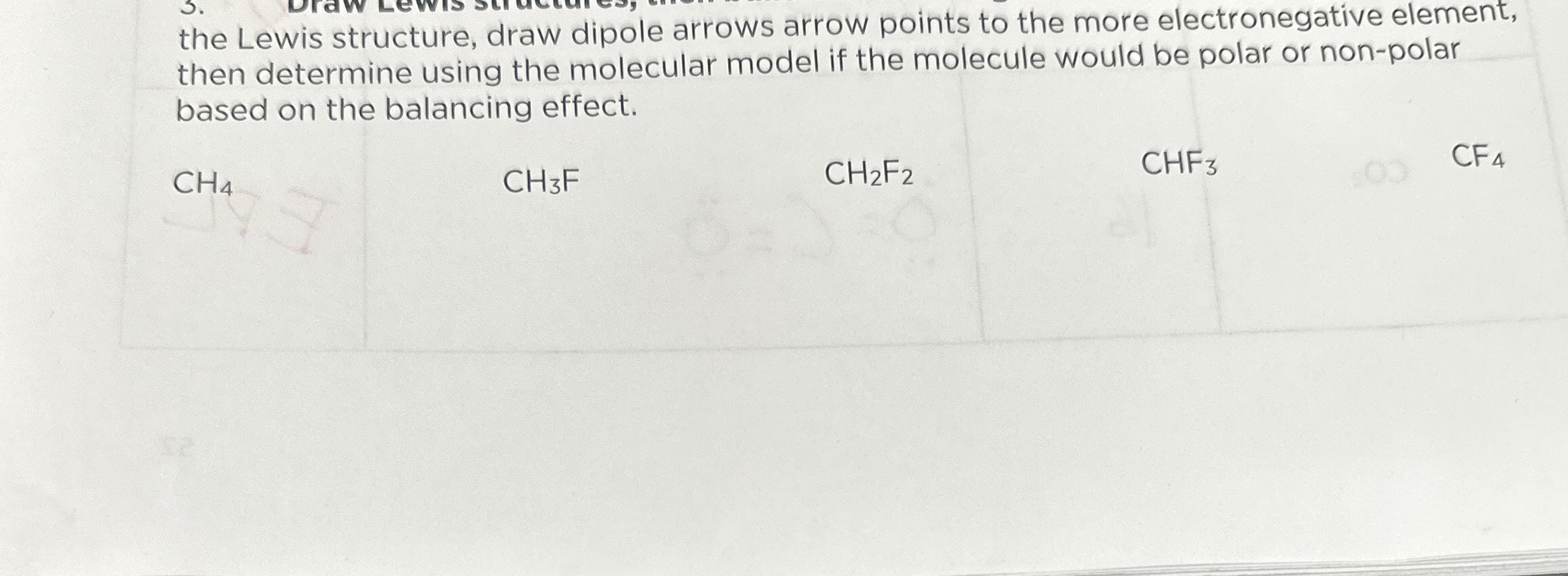 Solved the Lewis structure, draw dipole arrows arrow points | Chegg.com