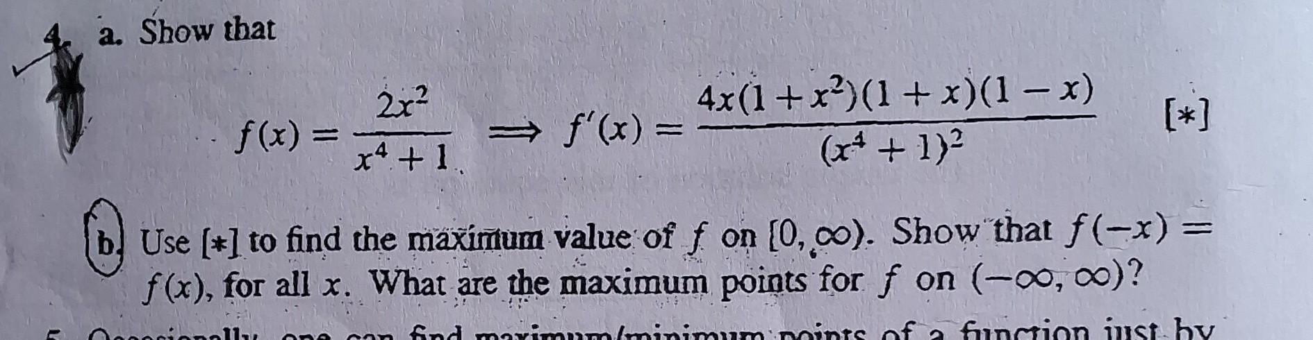 Solved a. Show that | Chegg.com