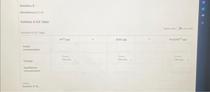 (39pts) Part 2. Calculations of Kc from solutions | Chegg.com