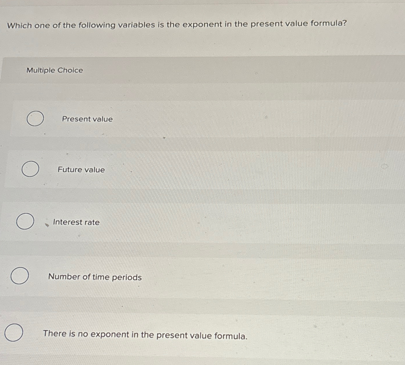 Solved Which one of the following variables is the exponent | Chegg.com