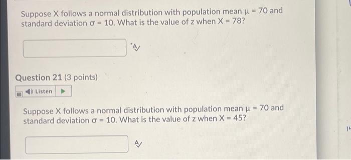 Solved Suppose X follows a normal distribution with | Chegg.com