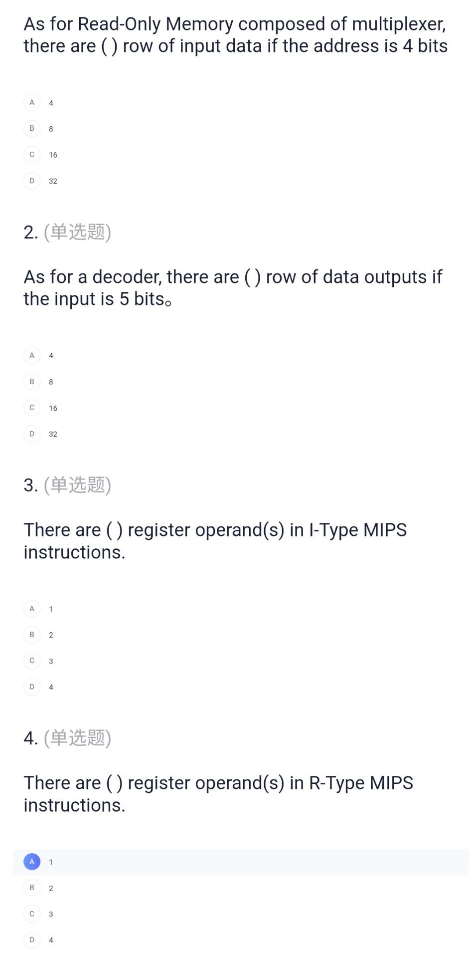 Solved As for Read-Only Memory composed of multiplexer, | Chegg.com