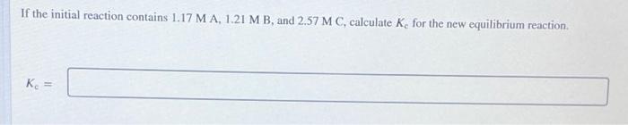 Solved Consider the equilibrium reaction. 3A+B= 20 After | Chegg.com