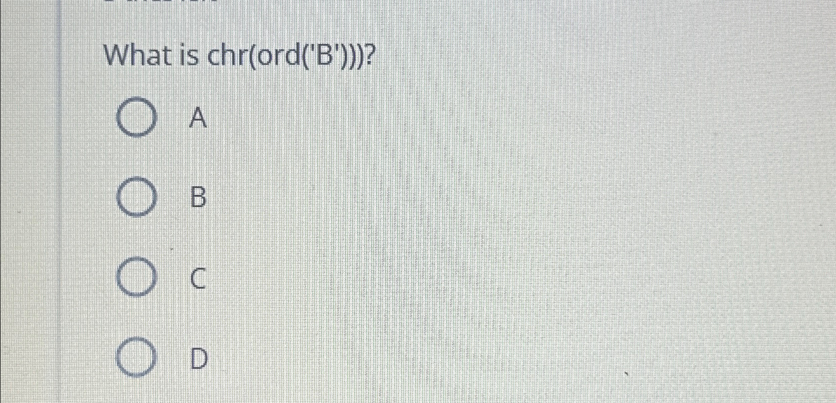 Solved What Is Chr Ord B Abcd