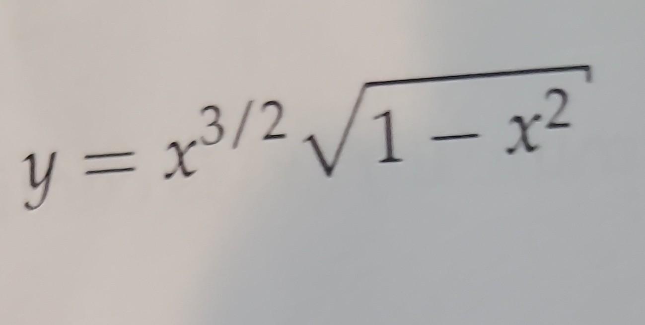 Solved Differentiate each:y=x3/21−x2 | Chegg.com
