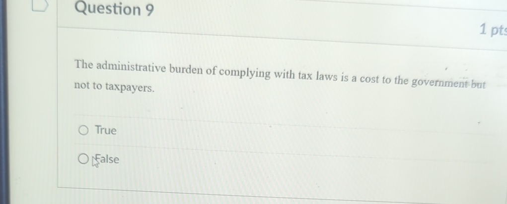 Solved Question 91 ﻿ptsThe administrative burden of | Chegg.com