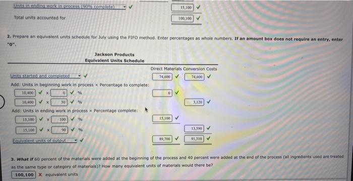 [Solved]: Unit Information with BWIP, FIFO Method lackson P