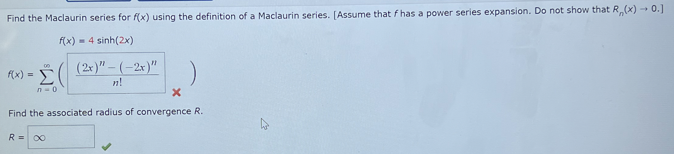 Solved Find the Maclaurin series for f(x) ﻿using the | Chegg.com