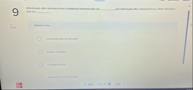 Solved Withdrawals after retirement from a traditional | Chegg.com