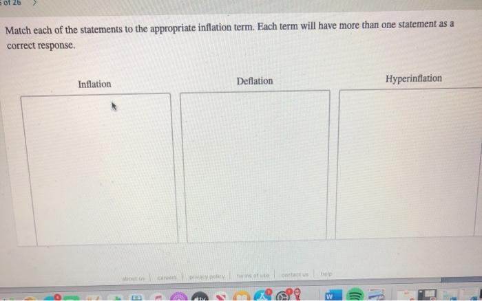 Solved Match each of the statements to the appropriate | Chegg.com