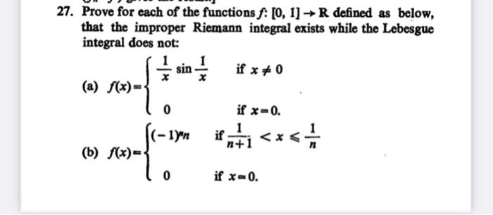 Solved Prove for each of the functions f:[0,1]→R defined as | Chegg.com