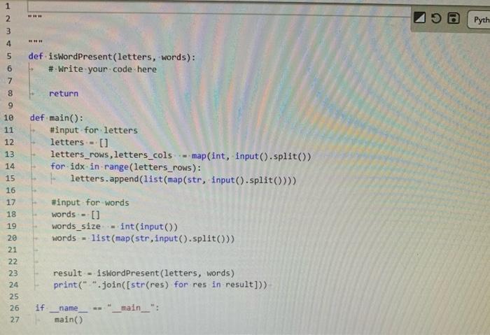Solved Question The current selected programming language is | Chegg.com