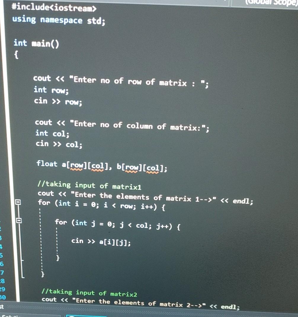 Solved Scope #include using namespace std; int main() { cout | Chegg.com