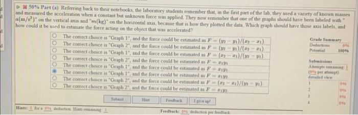 Solved (19) Problem 9: A group of laboratory students in | Chegg.com