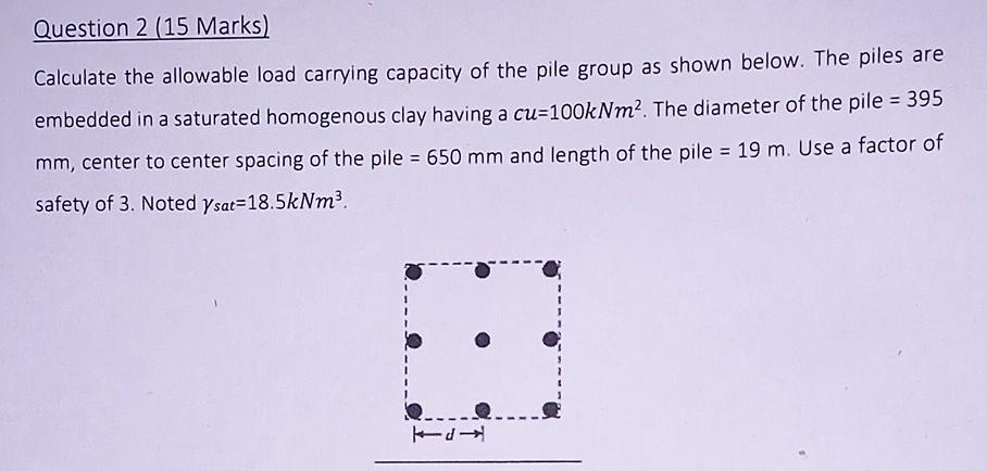 Solved Calculate the allowable load carrying capacity of the | Chegg.com