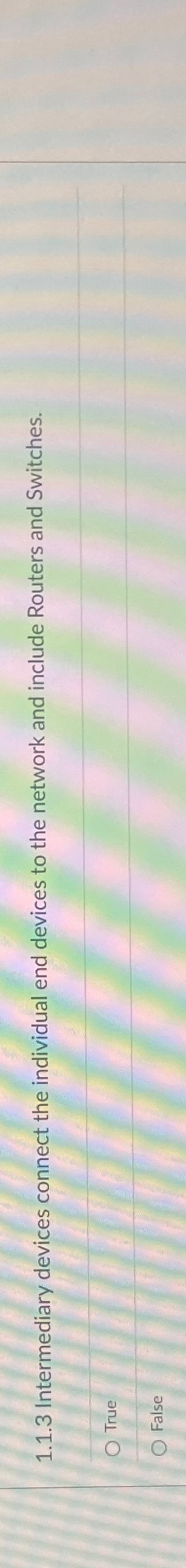 Solved 1.1.3 ﻿Intermediary devices connect the individual | Chegg.com