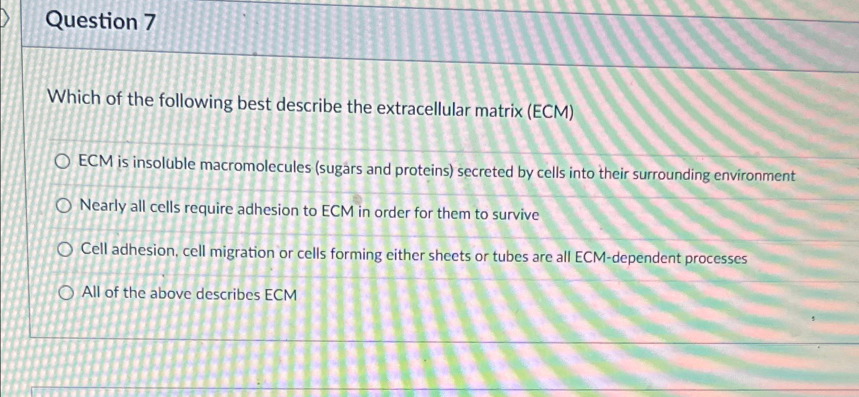 Solved Which of the following best describe the | Chegg.com