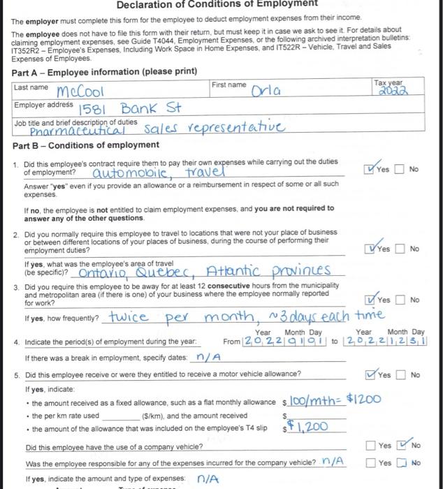 Solved Orla McCool is a tax client of yours, employed at | Chegg.com