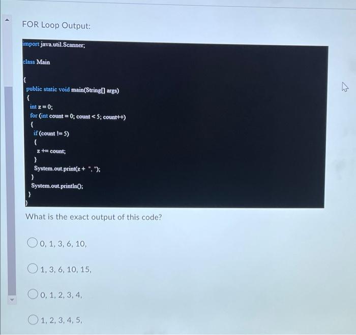 Solved For Loop Output Import Javautilscanner Class Main
