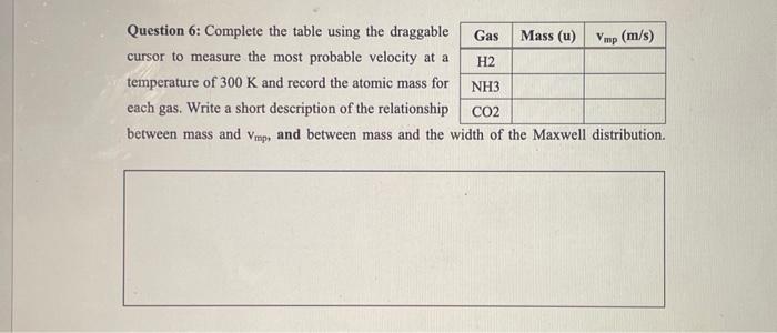 Solved Question 6: Complete the table using the draggable | Chegg.com