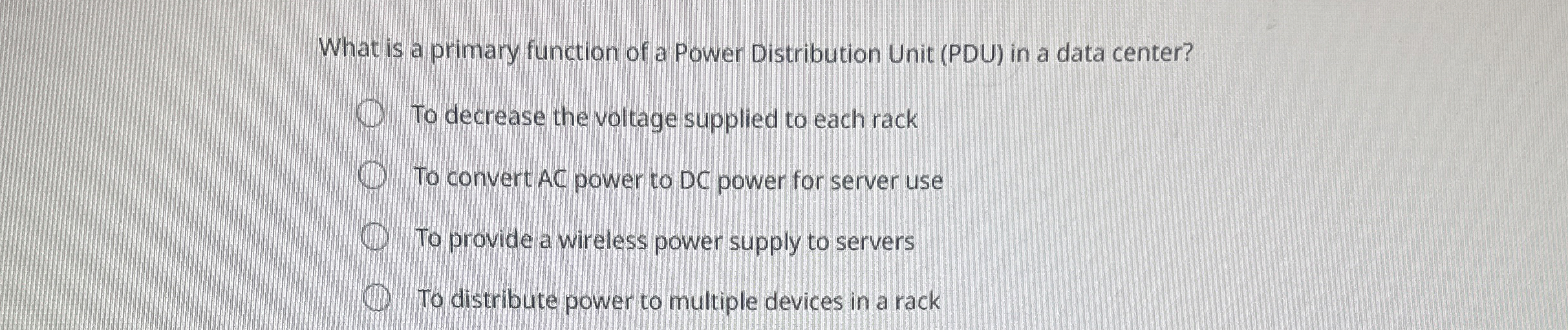 Solved What is a primary function of a Power Distribution | Chegg.com