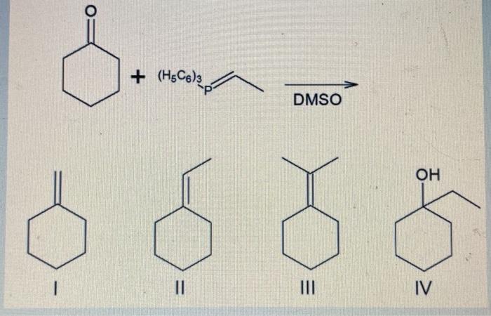 Solved Sonra + (HsCols ) DMSO OH - = III IV | Chegg.com