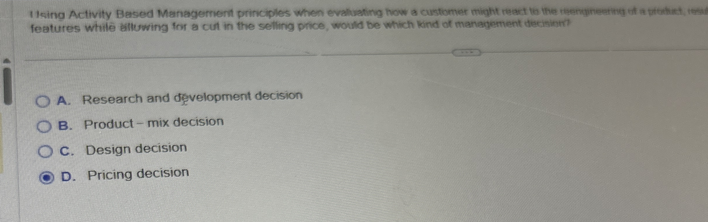 Solved 1 ﻿Using Activity Blased Managernemt principles when | Chegg.com