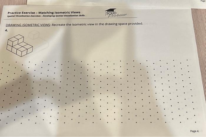Solved Practice Exercise - Matching Isometric Vlews Spotial | Chegg.com