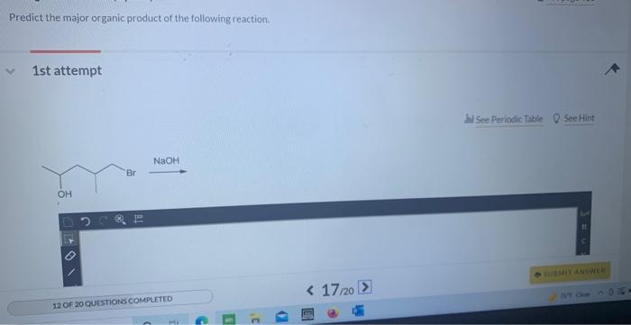 [Solved]: Predict the major organic product of the followin