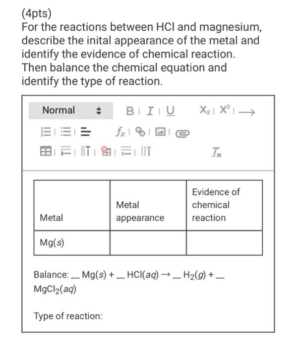 Solved Data And Report Submission - Chemical Reactions And | Chegg.com Solved Data And Report Submission - Chemical Reactions And | Chegg.com