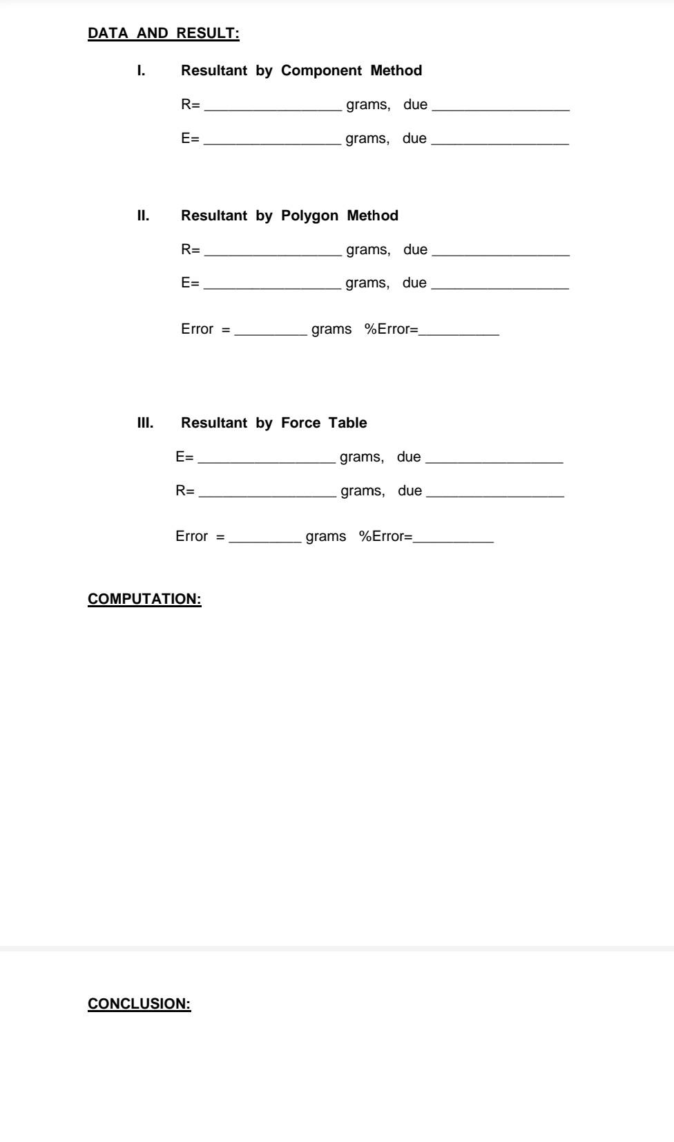 Solved APPARATUS: Force table, sets of weights, pans | Chegg.com