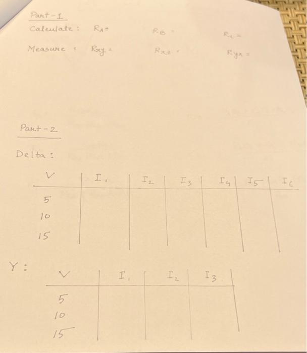 Solved Lab# 4 Delta-Wye Conversion Objective: To show that | Chegg.com