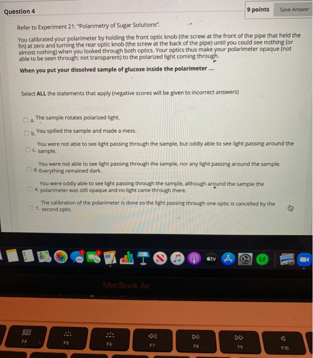 Solved Refer to Experiment 21: "Polarimetry of Sugar | Chegg.com