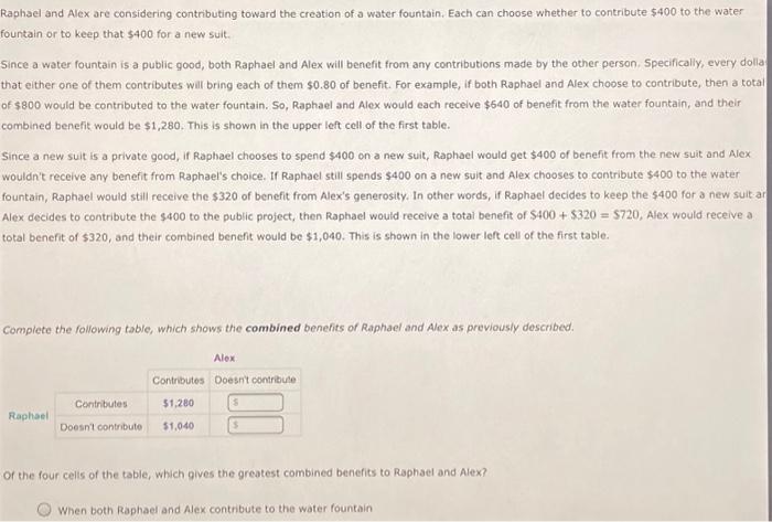 Solved Of the four cells of the table, which gives the | Chegg.com