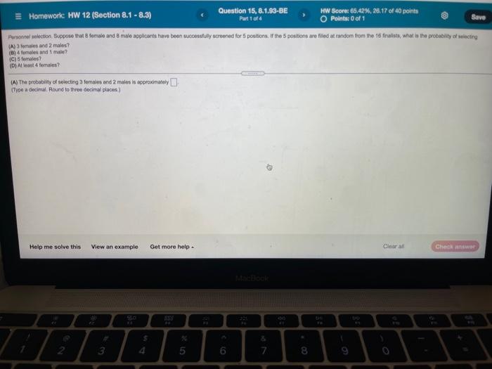 Solved 18 Homework Hw 12 Section 8 1 8 3 Question 15