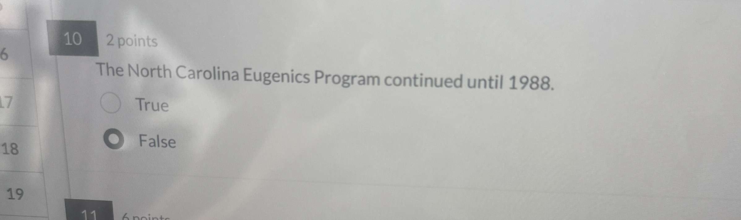 Solved 102 ﻿pointsThe North Carolina Eugenics Program | Chegg.com