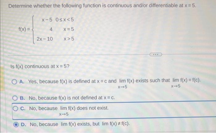Solved also - The function f(x) (is) or (is not) | Chegg.com