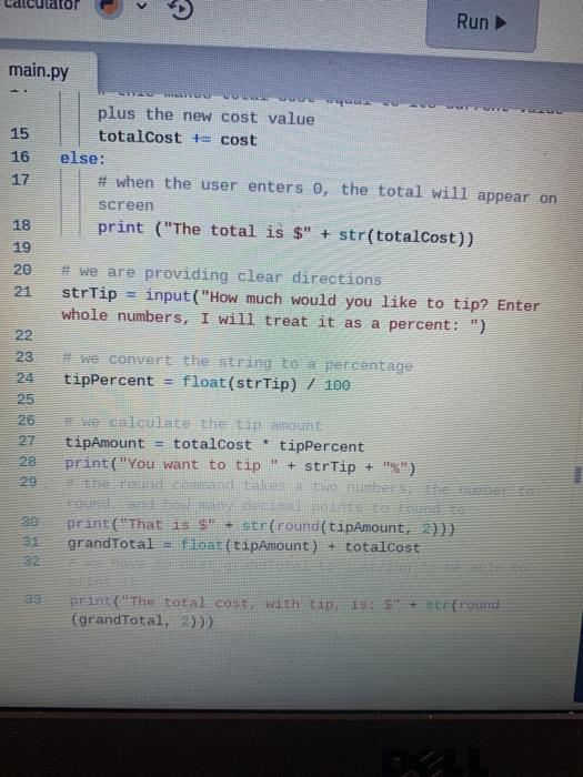 Solved Describe What Functionality Of The Program Is