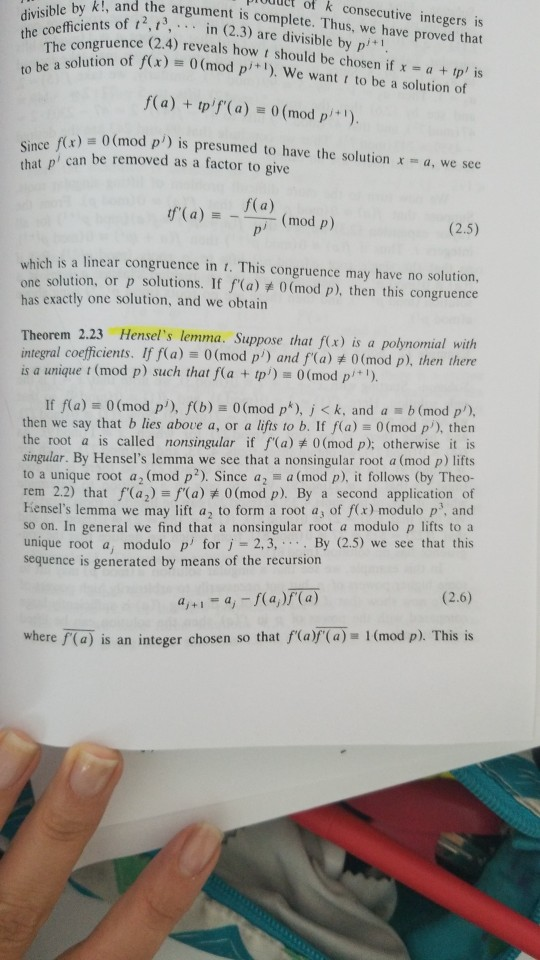 Solved Problem 3. Using that 5 is a quadratic residue modulo | Chegg.com