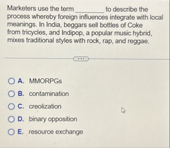 Solved Marketers use the term q, ﻿to describe the process | Chegg.com