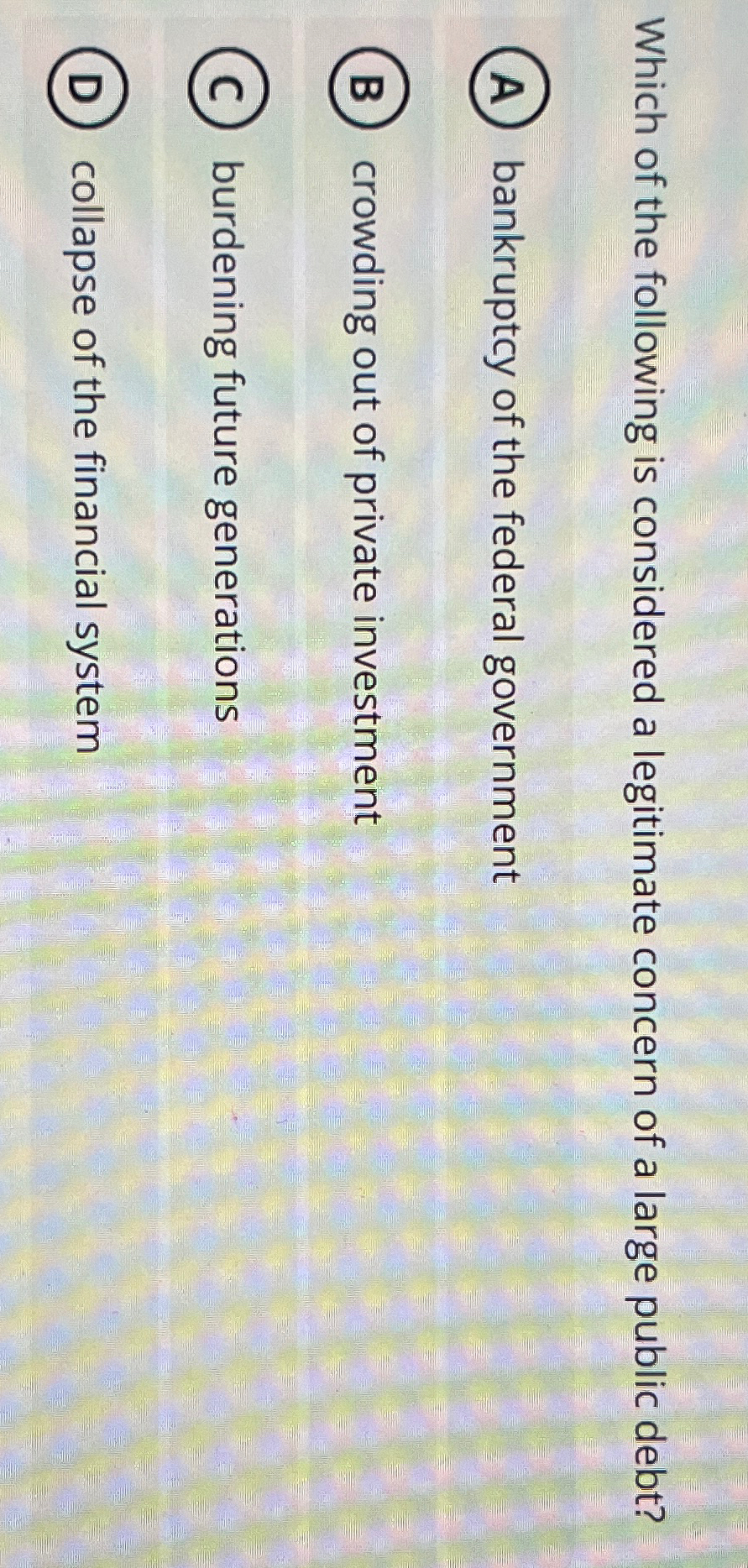 Solved Which of the following is considered a legitimate | Chegg.com