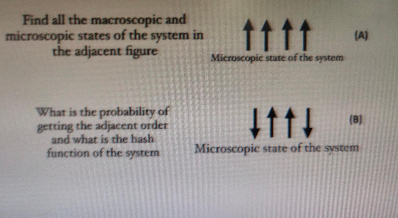 Solved Find all the macroscopic and microscopic states of | Chegg.com