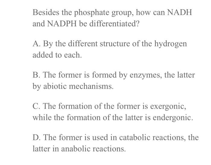 Solved Please explain why each of the other choices are | Chegg.com
