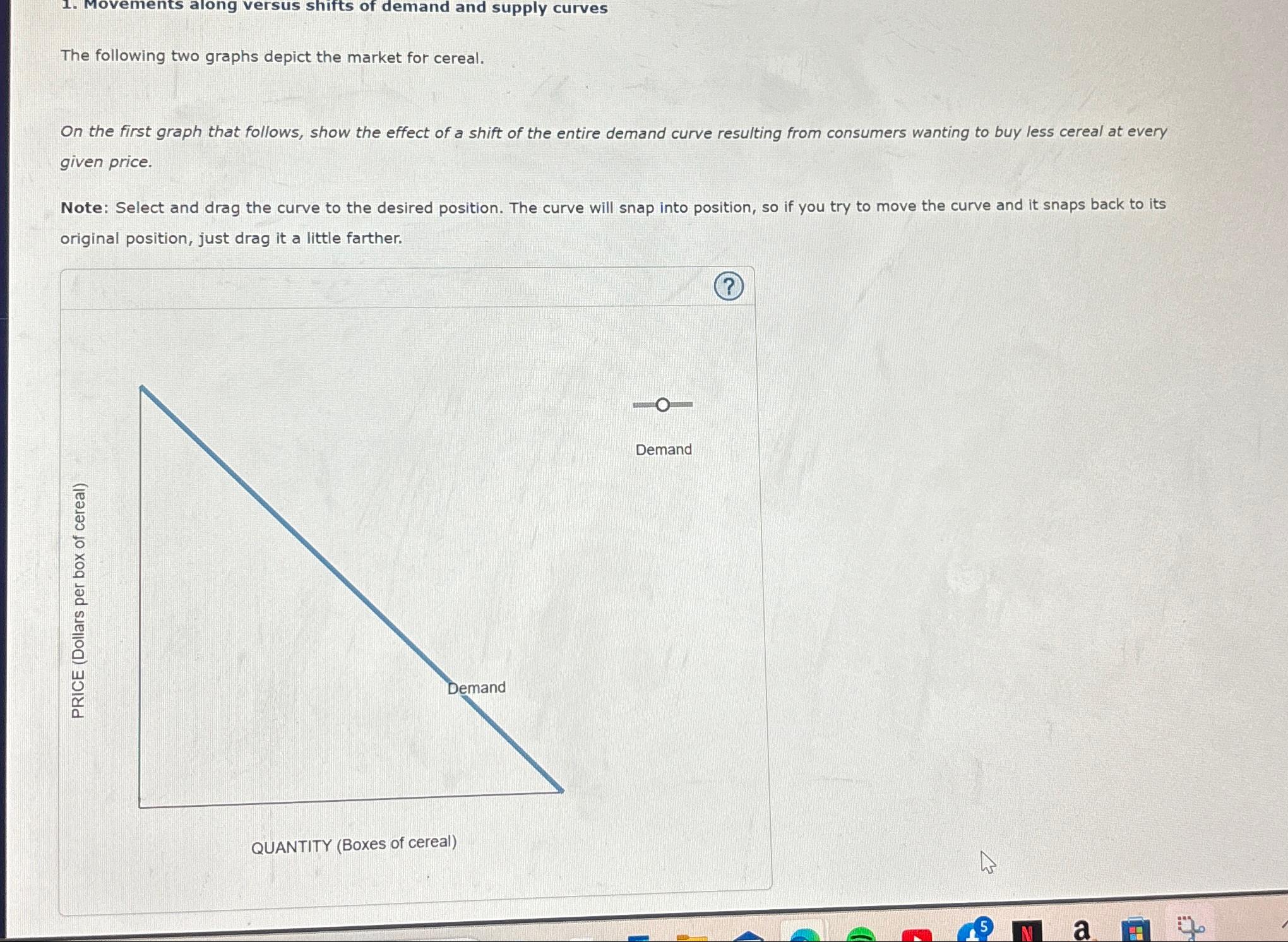 Solved The following two graphs depict the market for | Chegg.com