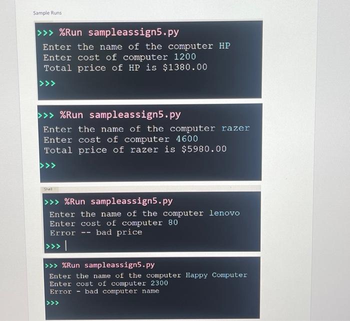 Solved Assignment 6- Tuples and Lists You are tasked to | Chegg.com
