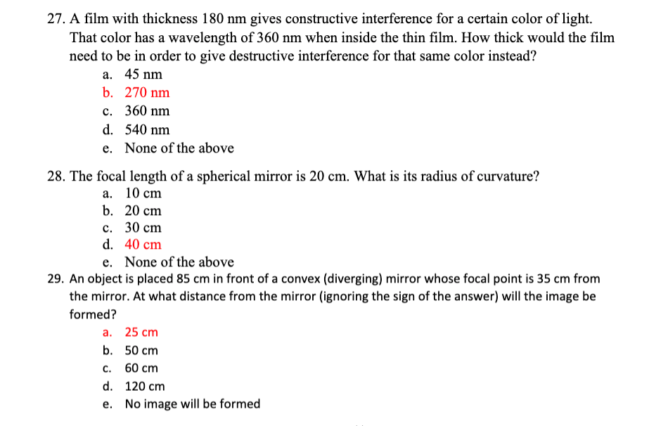 Solved Please explain how to solve for 27-29 (correct | Chegg.com