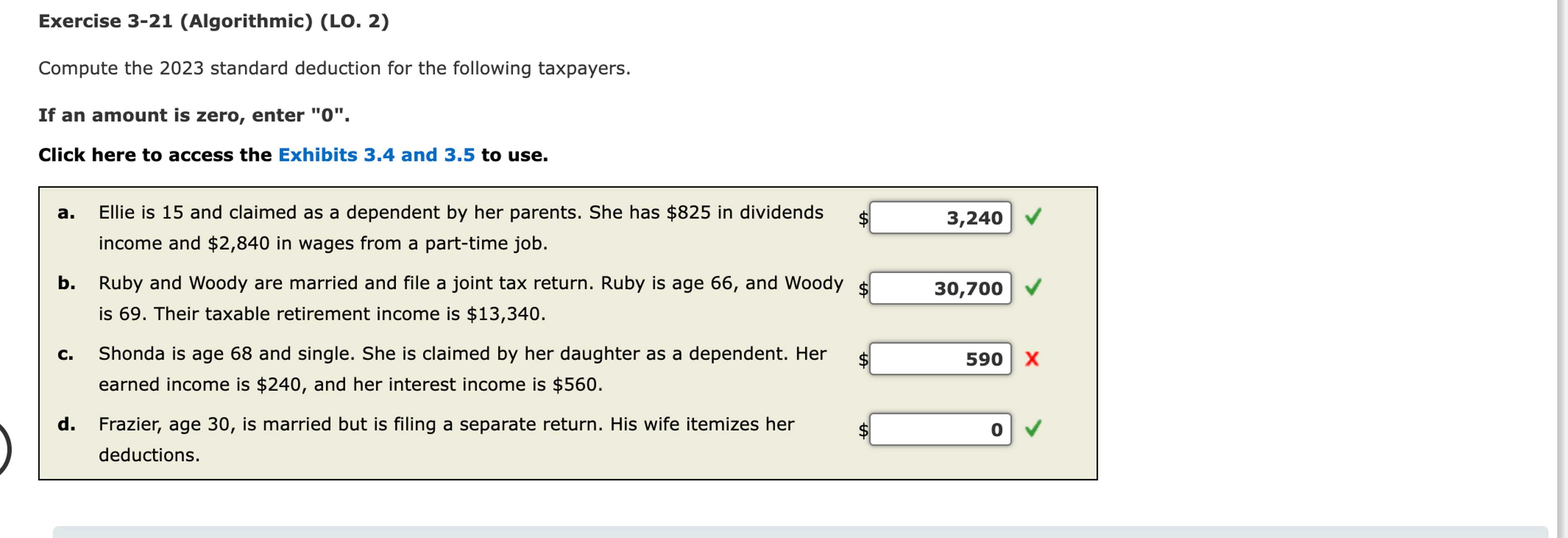 Solved Exercise 3-21 (Algorithmic) (LO. 2)Compute the 2023 | Chegg.com