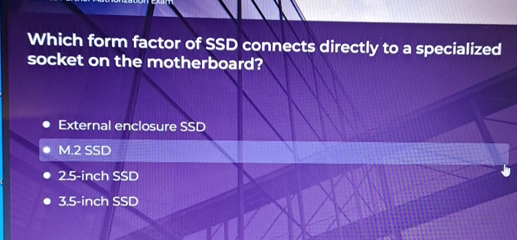 Solved Which form factor of SSD connects directly to a | Chegg.com